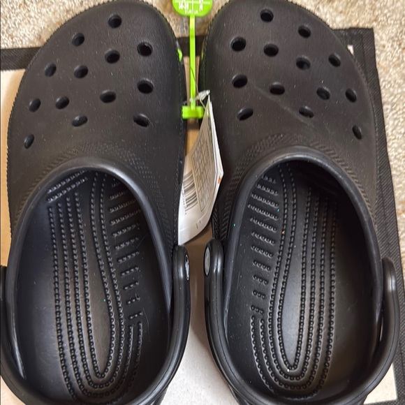 CROCS | Shoes | Crocs Black Mules With Perforated Design | Poshmark